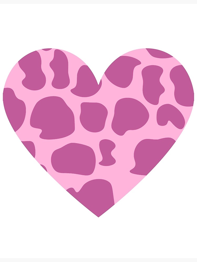 Lámina fotográfica «corazón de vaca rosa» de flinning | Redbubble