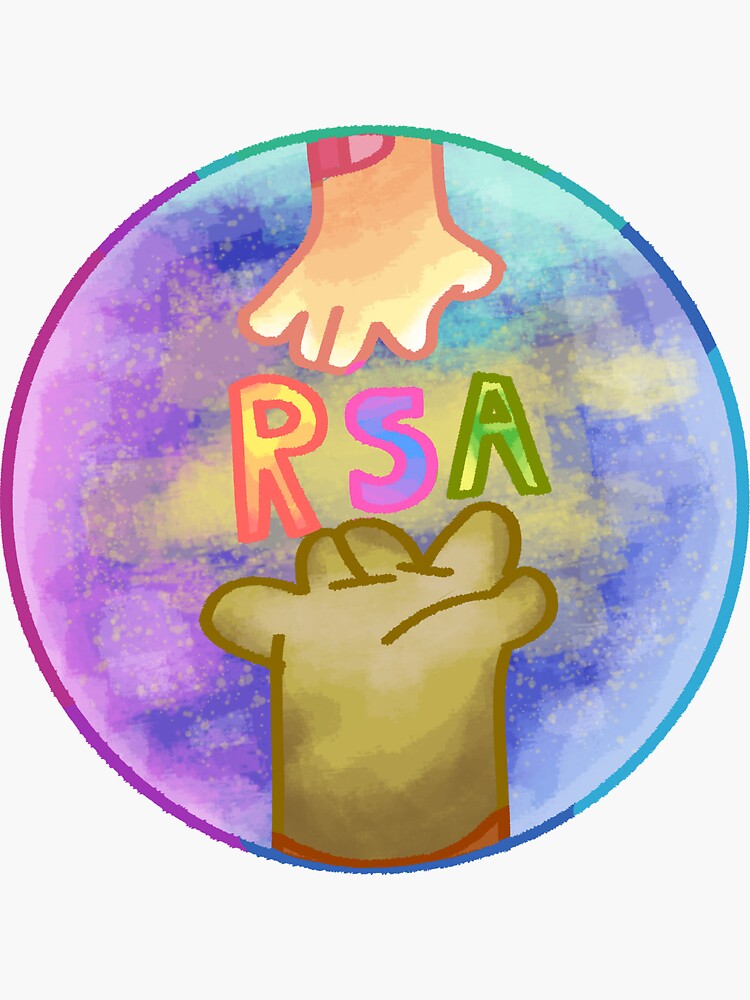 "The RSA Logo" Sticker for Sale by AloeMineralWate | Redbubble