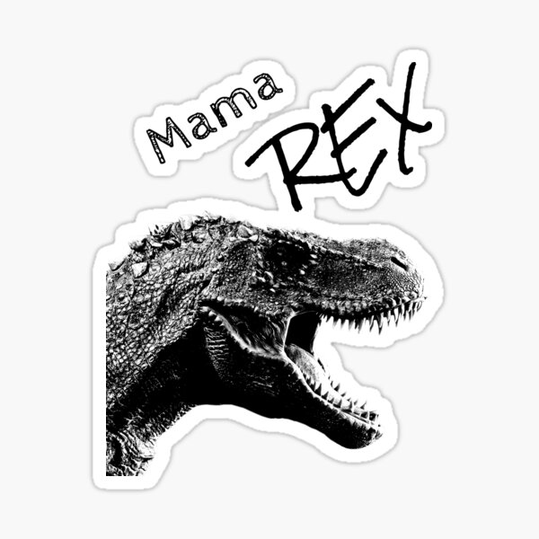 "Mama Rex, Mama Dinosaur" Sticker by ThanawatD | Redbubble