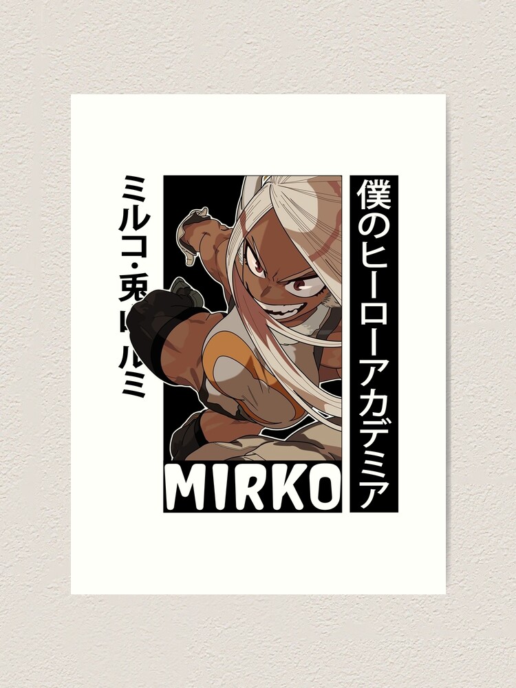 "My Hero Academia - Rabbit Hero "Mirko"" Art Print for Sale by Simogan ...