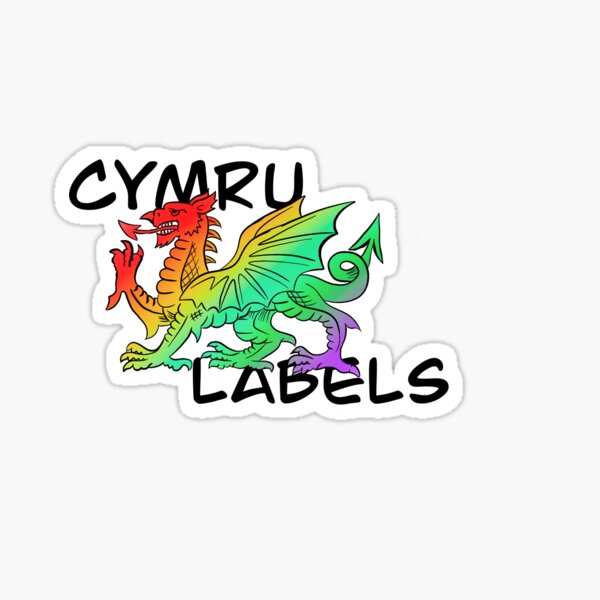 "Cymru Labels Logo" Sticker by Emmagrace273 | Redbubble