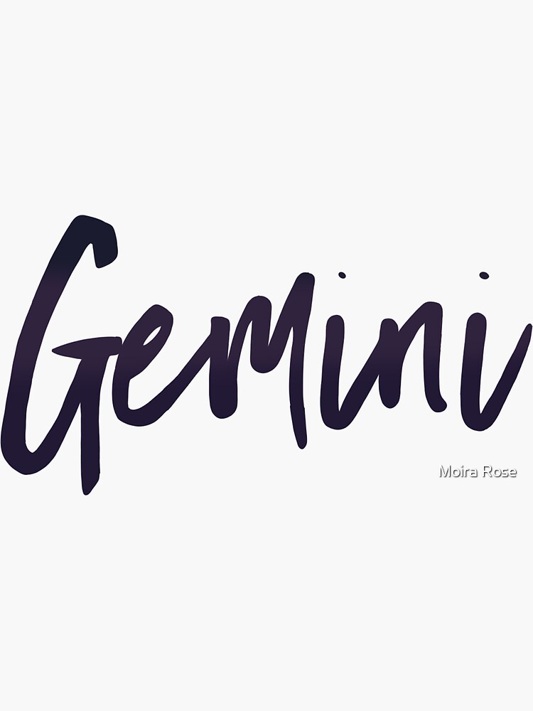 "Gemini Sticker" Sticker by mrdollard | Redbubble