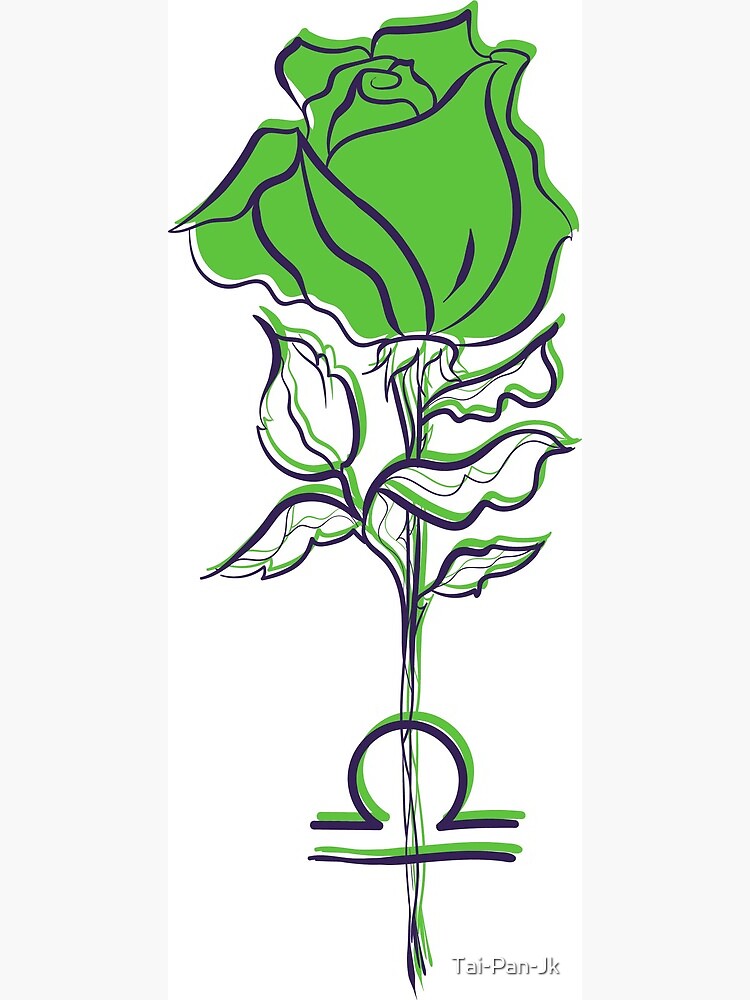 Lámina fotográfica «Libra Rosa blanca | Signo del zodiaco | Simbolismo ...