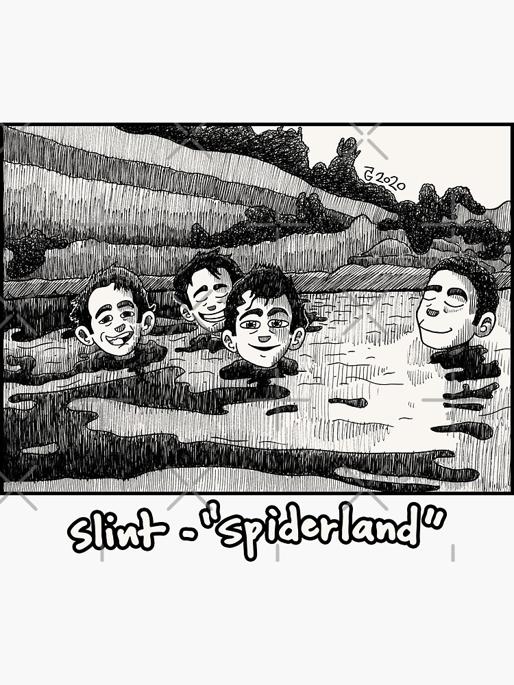 Pegatina « "Spiderland". Imagen totalmente realizada con herramientas ...