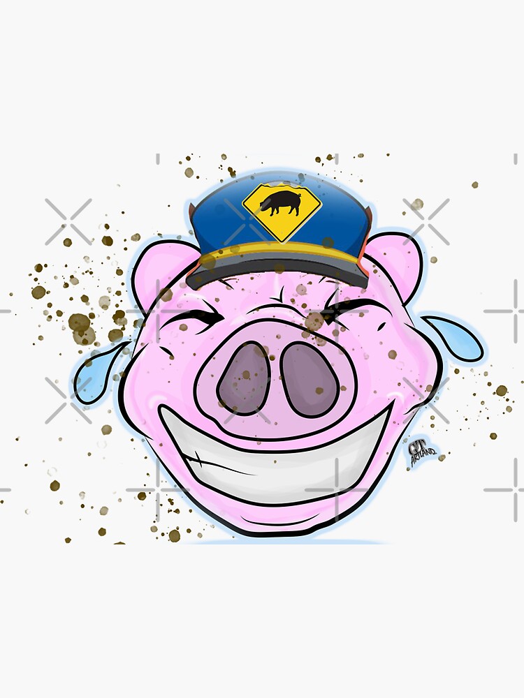 "Happy Dirty Pig Patrol Overseer Officer NYPP Humor Graffiti Art ...