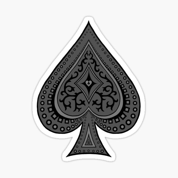 "IKKA The Ace of cards" Sticker for Sale by CHHAYA-ARTS | Redbubble