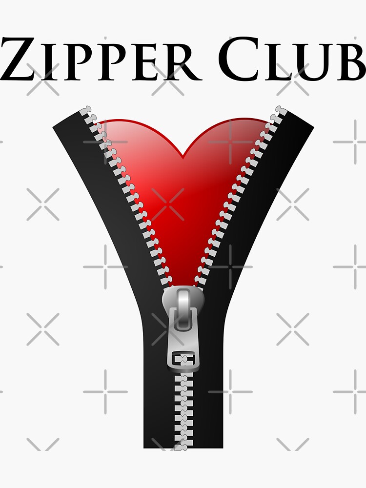 "Zipper Club" Sticker by muskitt | Redbubble