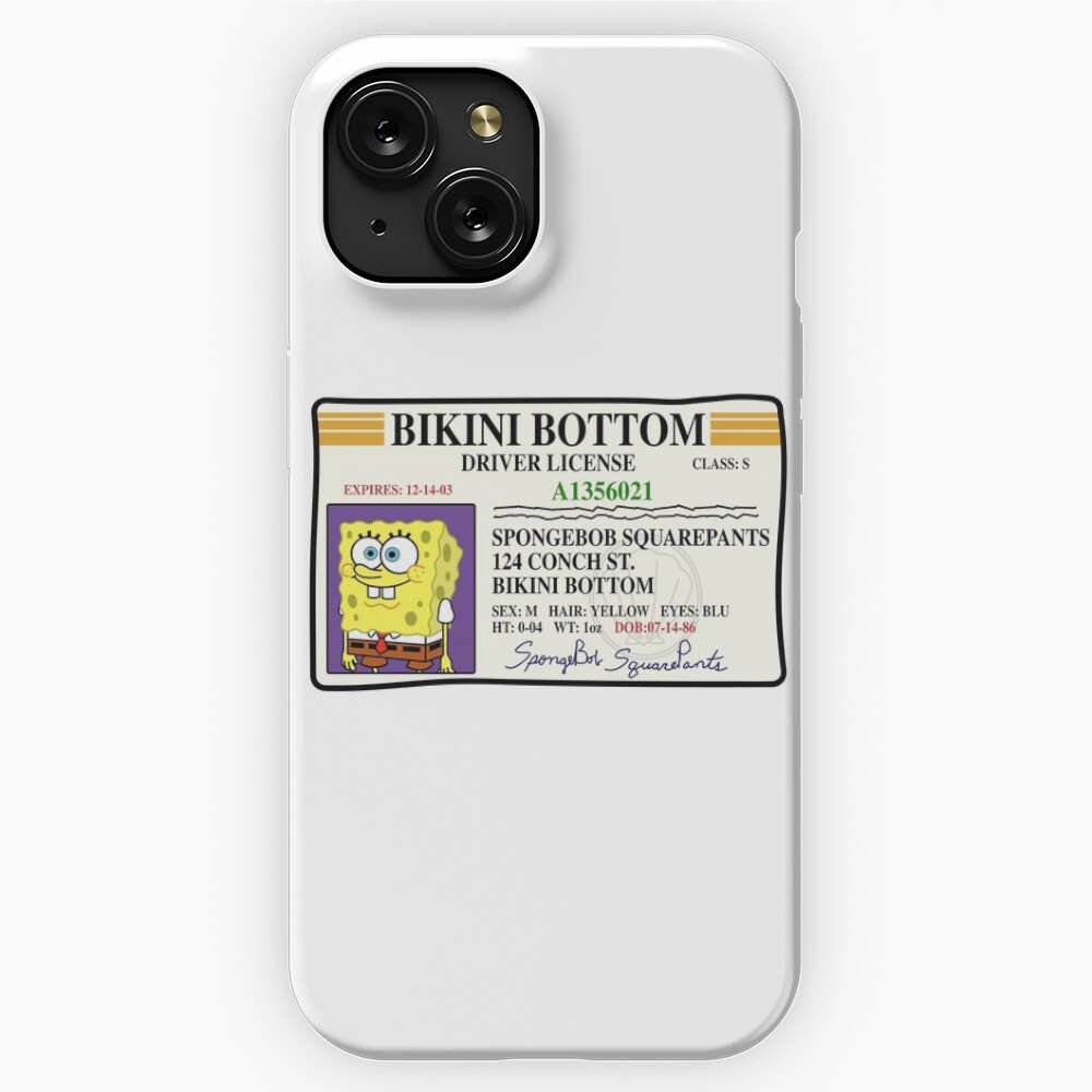 "Bikini Bottom Drivers License " Sticker for Sale by joshhoffman ...
