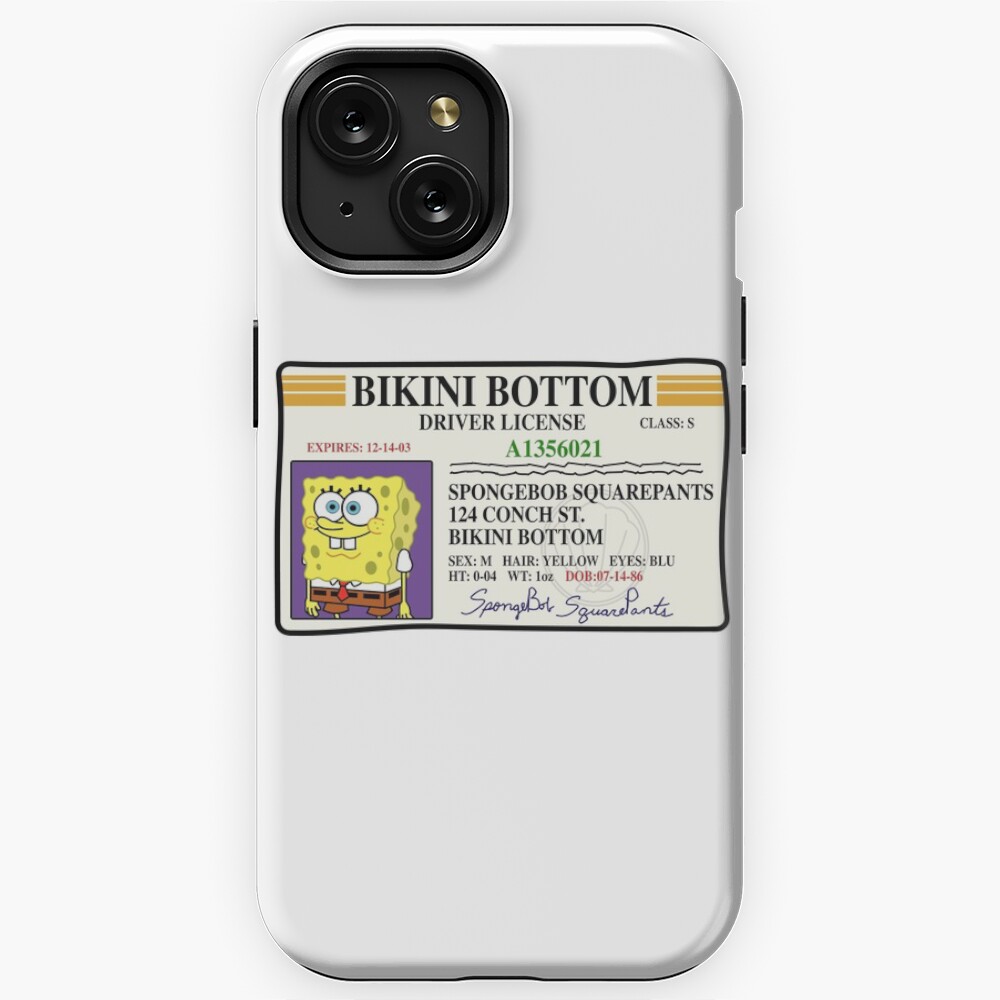 "Bikini Bottom Drivers License " Sticker for Sale by joshhoffman ...