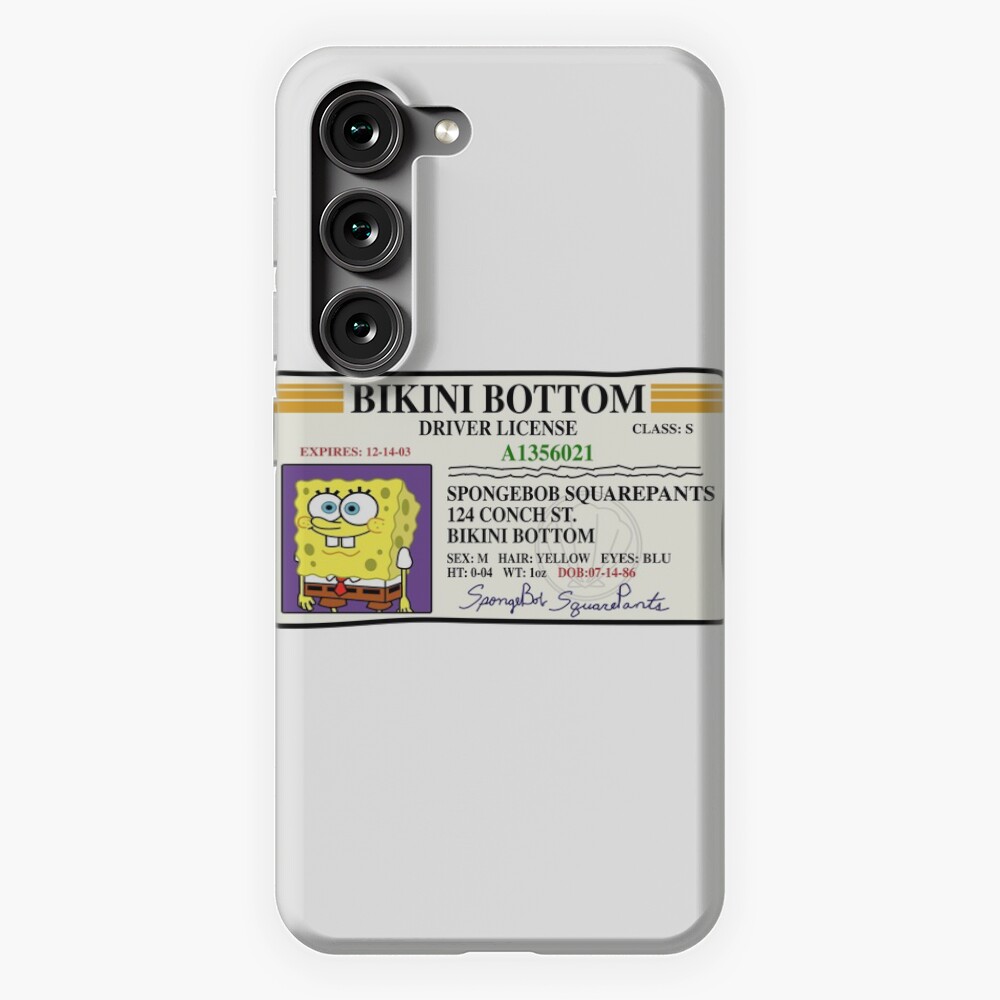 "Bikini Bottom Drivers License " Sticker for Sale by joshhoffman ...