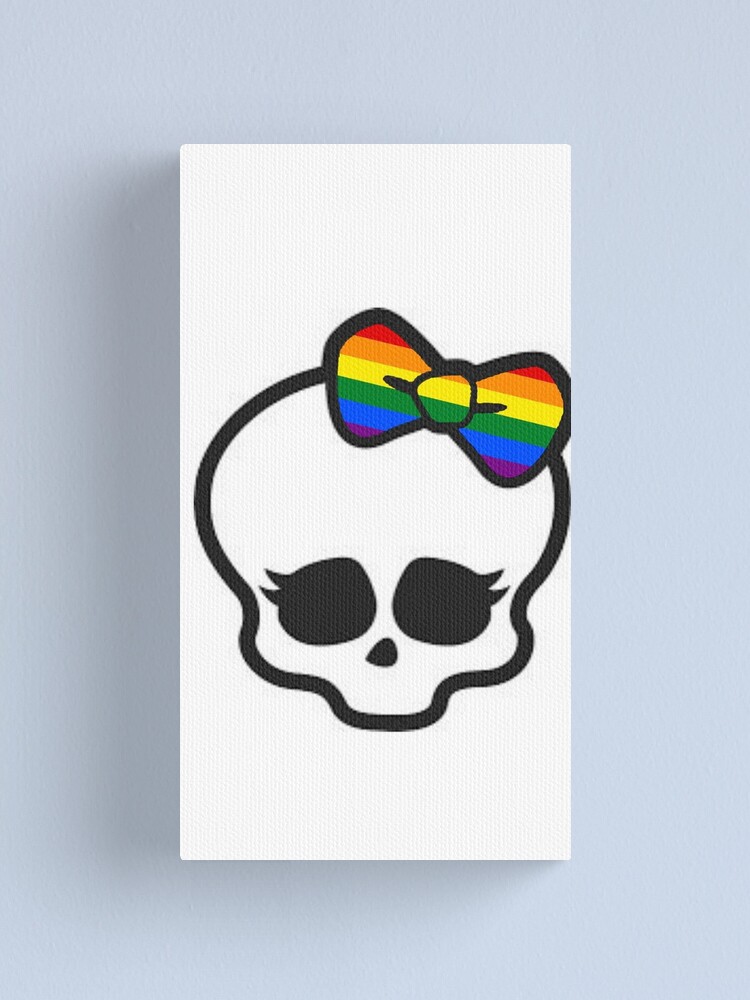 "LGBT Gay pride Monster high skull" Canvas Print for Sale by konajo ...