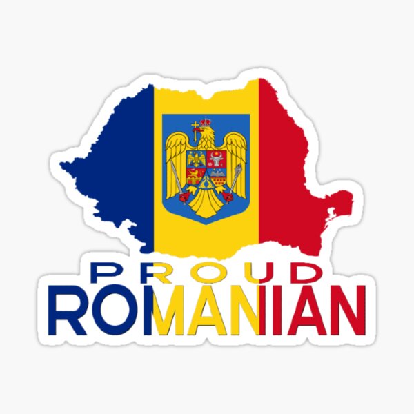 "Proud Romanian Coat Of Arms Flag Of Romania" Sticker by JG0024 | Redbubble