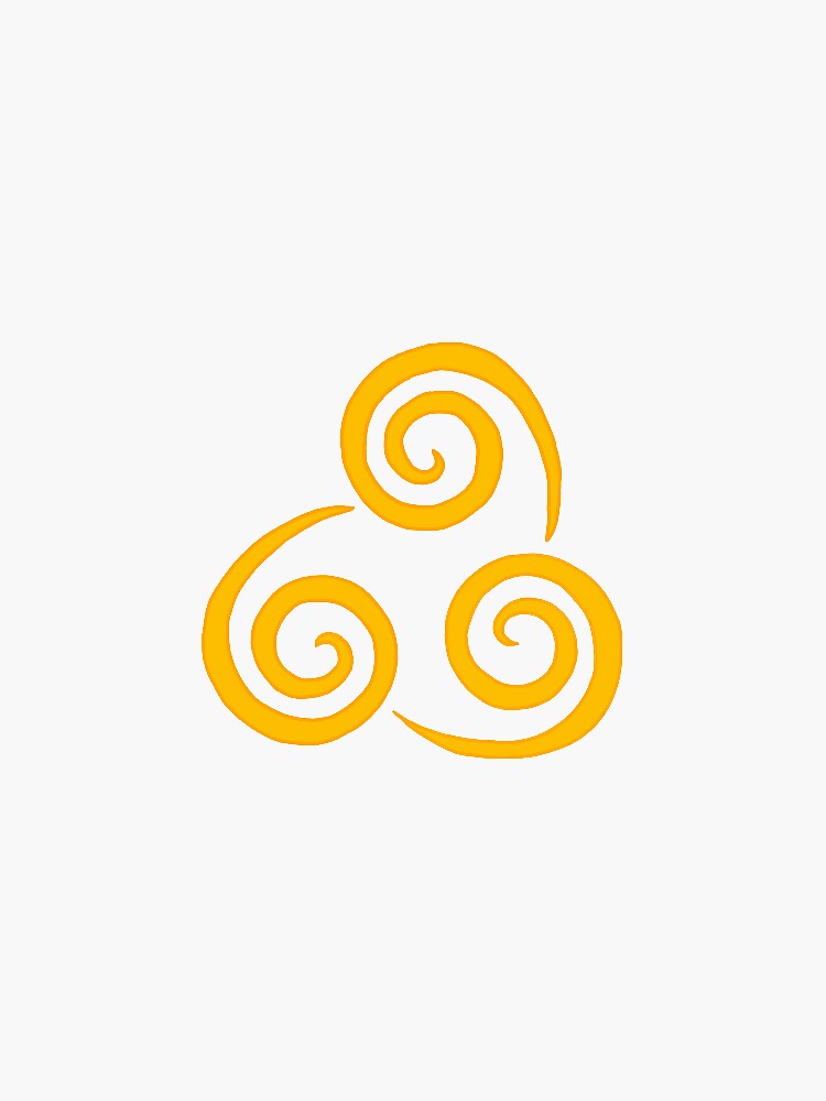 "Yellow Air Symbol " Sticker for Sale by yellowflamingos | Redbubble