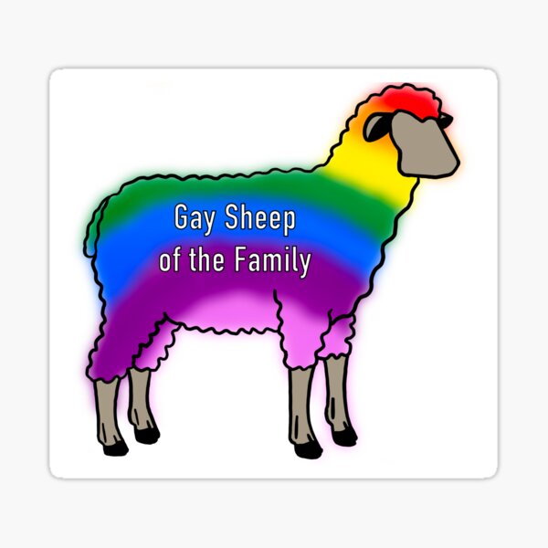 Rainbow Sheep Of The Family Stickers | Redbubble