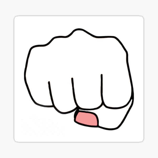 "Fist bump " Sticker for Sale by Emily-burt | Redbubble