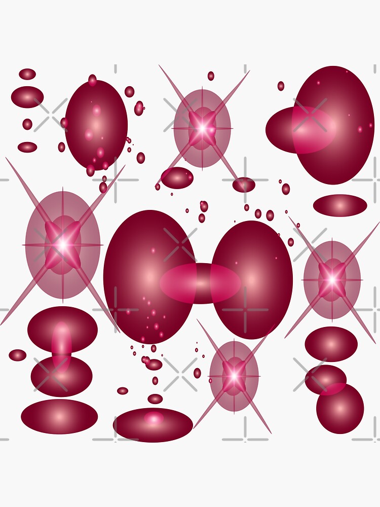 "Ruby Wonder" Sticker by Kavie1970 | Redbubble