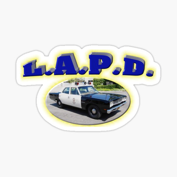 "Los Angeles Police Department Patrol Car" Sticker for Sale by ...