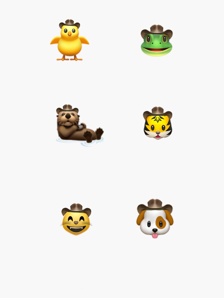 "Yeehaw Emoji collection" Sticker for Sale by yooogabagabbba | Redbubble
