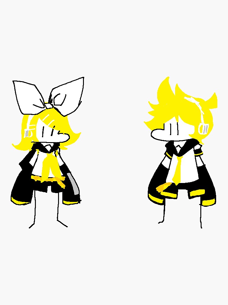 "ren and lin" Sticker for Sale by pikofree | Redbubble