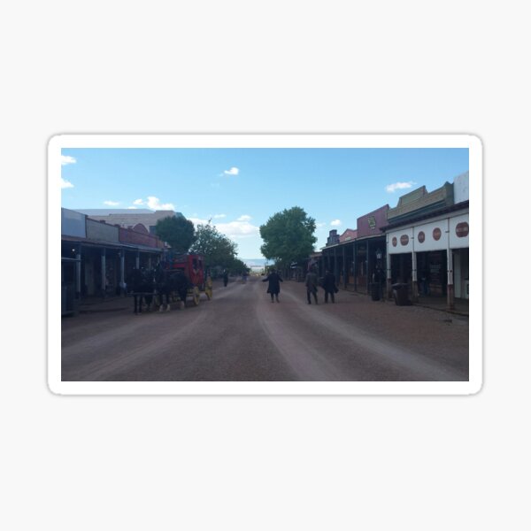 "Tombstone, Arizona" Sticker by WanderingBark | Redbubble