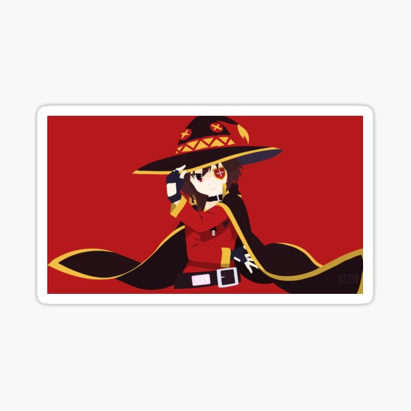 "megumin konosuba" Sticker for Sale by Anime-Dude | Redbubble