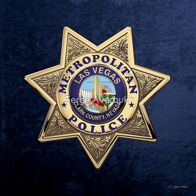 "Las Vegas Metropolitan Police Department - LVMPD Badge over Blue ...