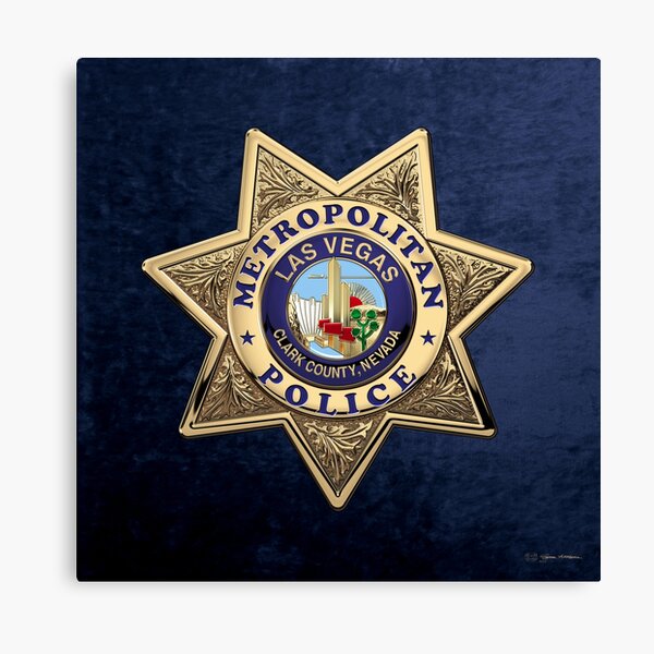 "Las Vegas Metropolitan Police Department - LVMPD Badge over Blue ...