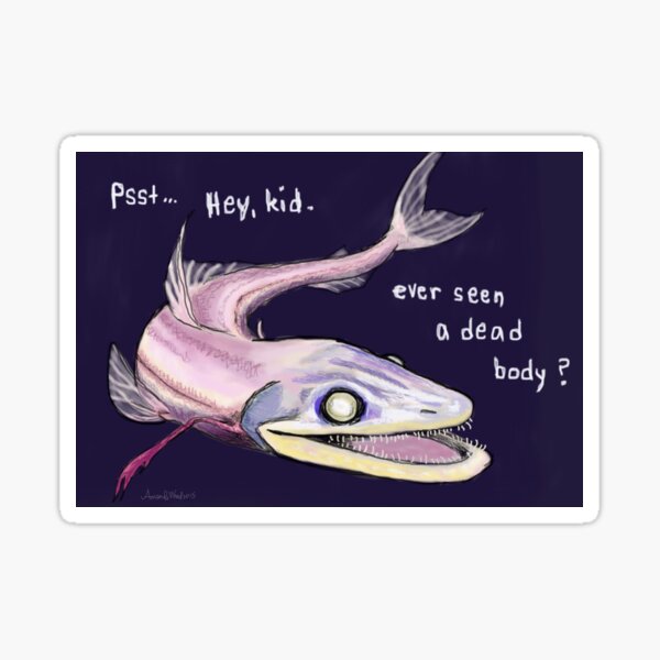 "Creepy Fish" Sticker by sneercampaign | Redbubble