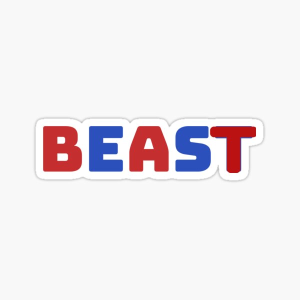 "Mrbeast new" Sticker by Trafalilies | Redbubble