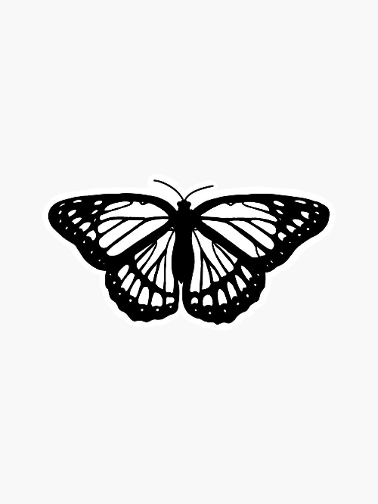 "Simple Butterfly" Sticker by DitsyDesigns | Redbubble
