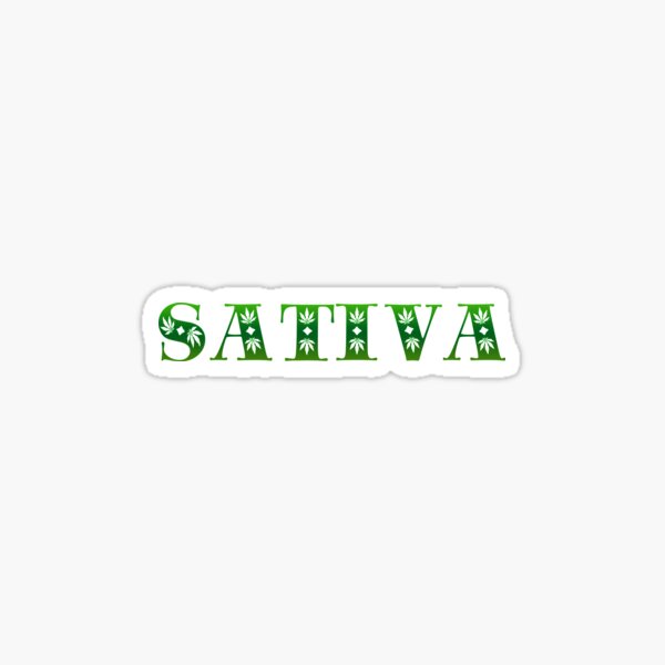 "Sativa" Sticker for Sale by SashaRusso | Redbubble