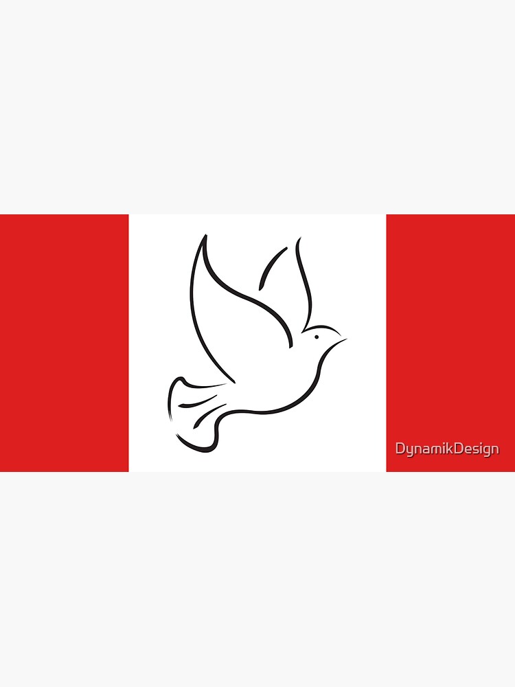 "Canadian Flag Modified - Peace" Sticker for Sale by DynamikDesign ...