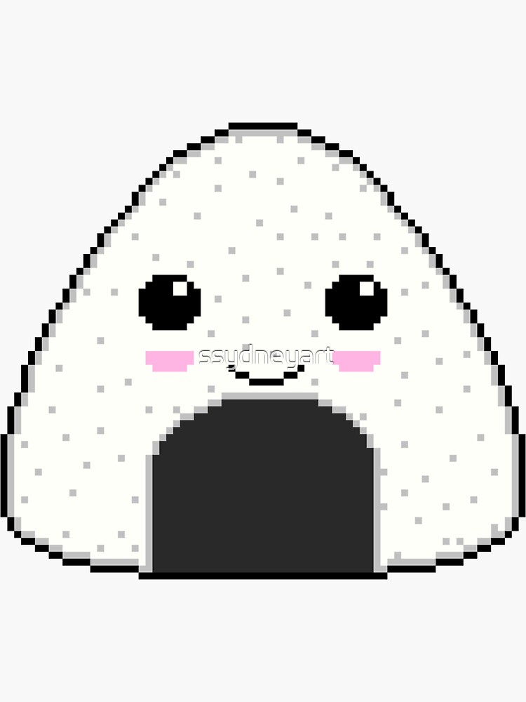 "Rice Ball Pixel" Sticker by ssydneyart | Redbubble