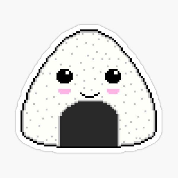 "Rice Ball Pixel" Sticker by ssydneyart | Redbubble