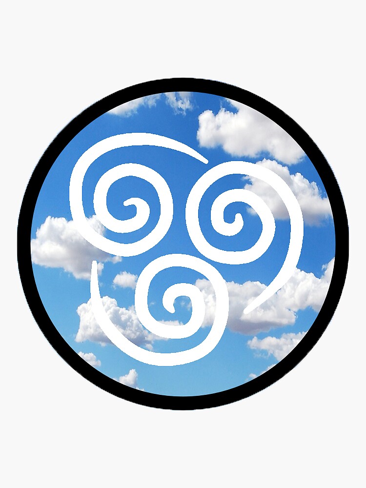 "Airbender Symbol" Sticker by Lunzer | Redbubble