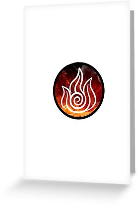 "Firebender Symbol " Greeting Card by Lunzer | Redbubble