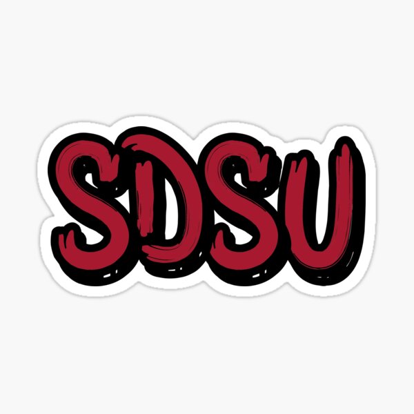 "sdsu" Sticker by stickersbyzachy | Redbubble