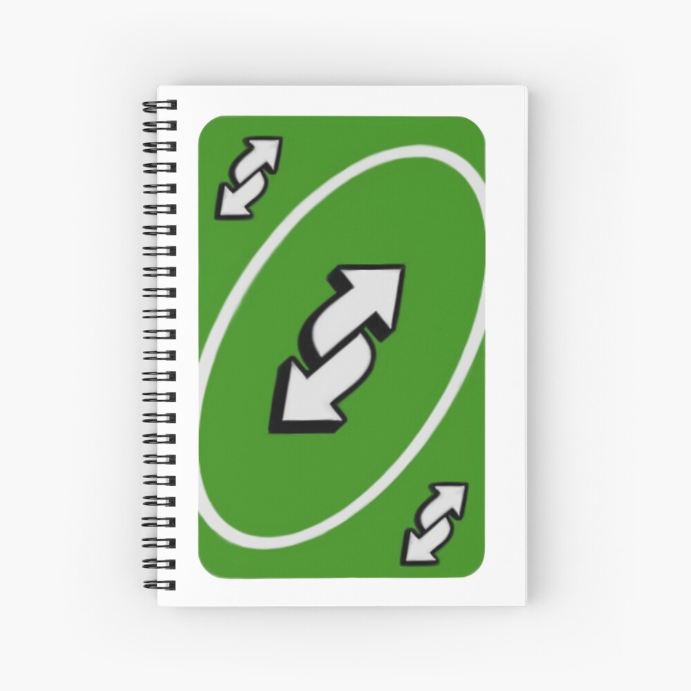 "Uno reverse card " Spiral Notebook for Sale by avasart- | Redbubble