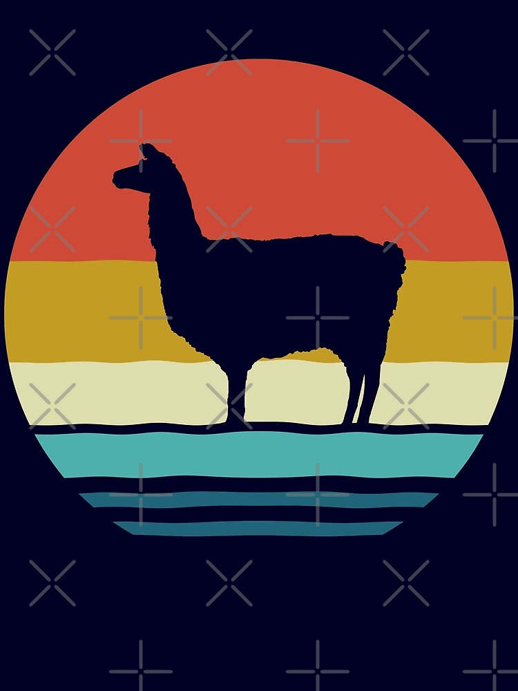 Llama - Vintage Retro Llama Lovers - Llama , Gifts Premium Matte ...