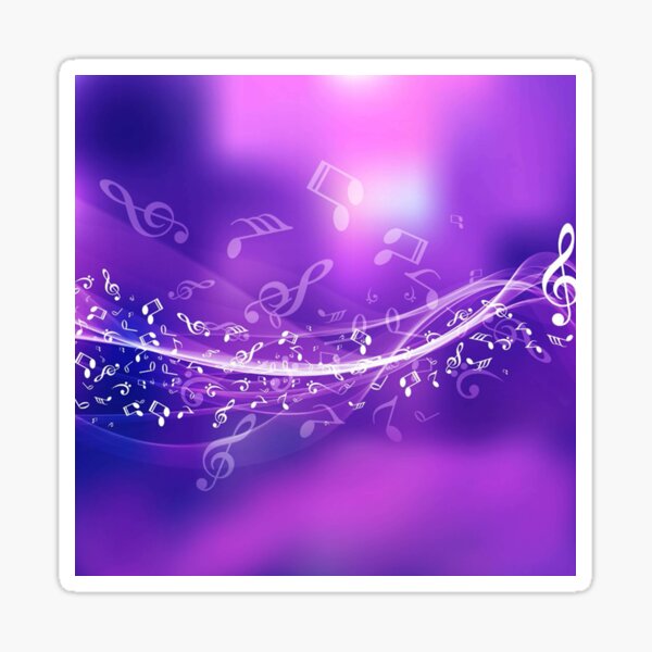 "Wave of Musical Notes " Sticker for Sale by WisdomInspired | Redbubble