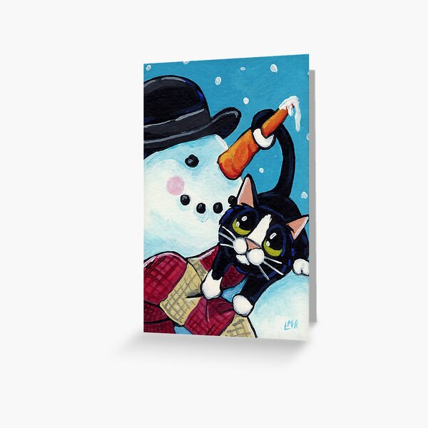 "The Scarf Thief Strikes Again" Greeting Card for Sale by LisaMarieArt ...