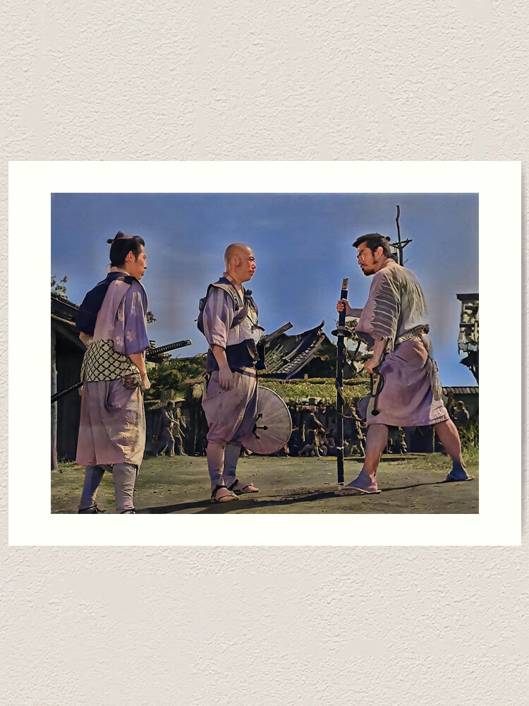 "Seven Samurai Akira Kurosawa color" Art Print for Sale by SRDFILM ...