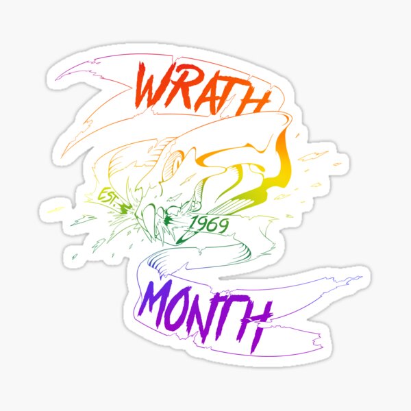 "Wrath Month - Gay Pride" Sticker by IFOHS | Redbubble