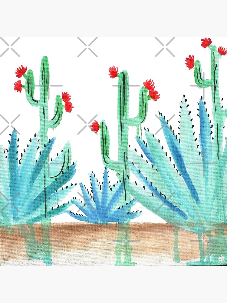 "Dripping Cacti" Poster by Artistic-Nomad | Redbubble