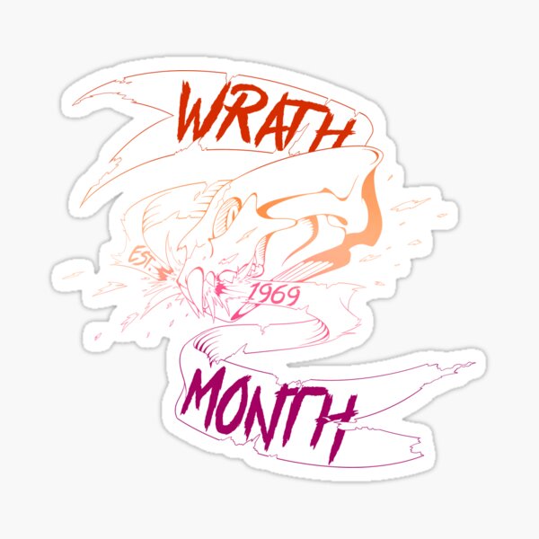 "Wrath Month - Lesbian Pride" Sticker by IFOHS | Redbubble