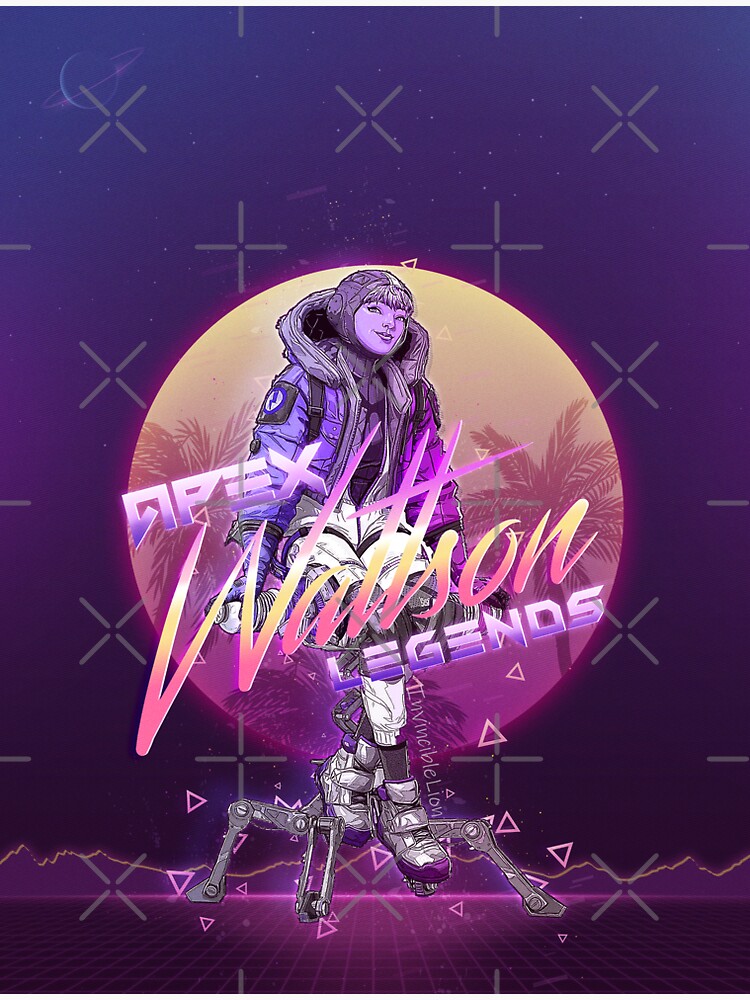 "Apex legends - Wattson 80s retro" Sticker by LenaLuisa | Redbubble