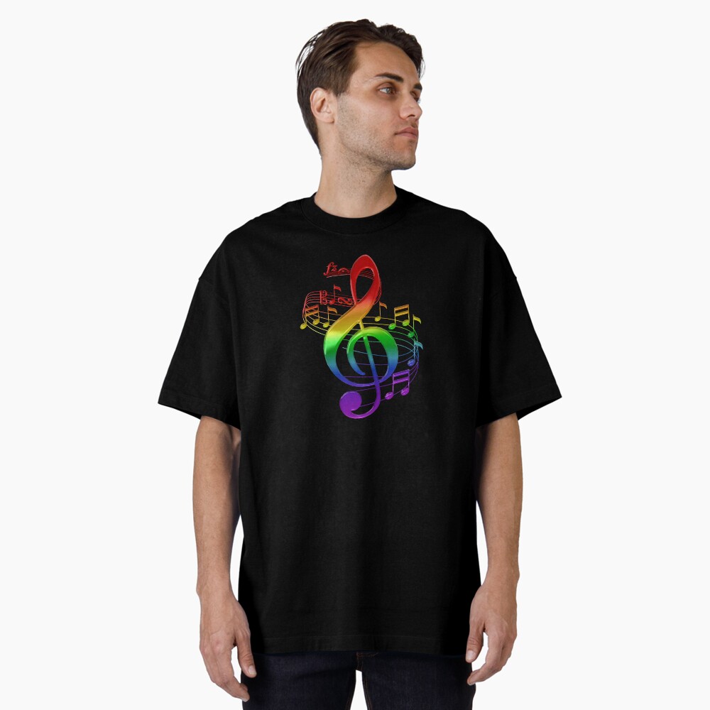 "Rainbow Treble Clef and Music Notes" Sticker for Sale by CoolDoodles ...