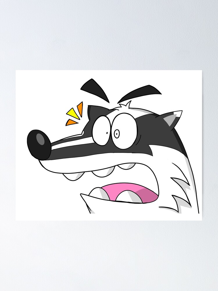 "Surprised Badger" Poster by Jovannib79 | Redbubble