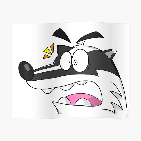 "Surprised Badger" Poster by Jovannib79 | Redbubble