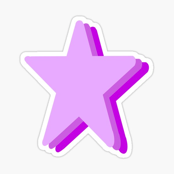 "layered purple star" Sticker for Sale by lizzie-simmons | Redbubble